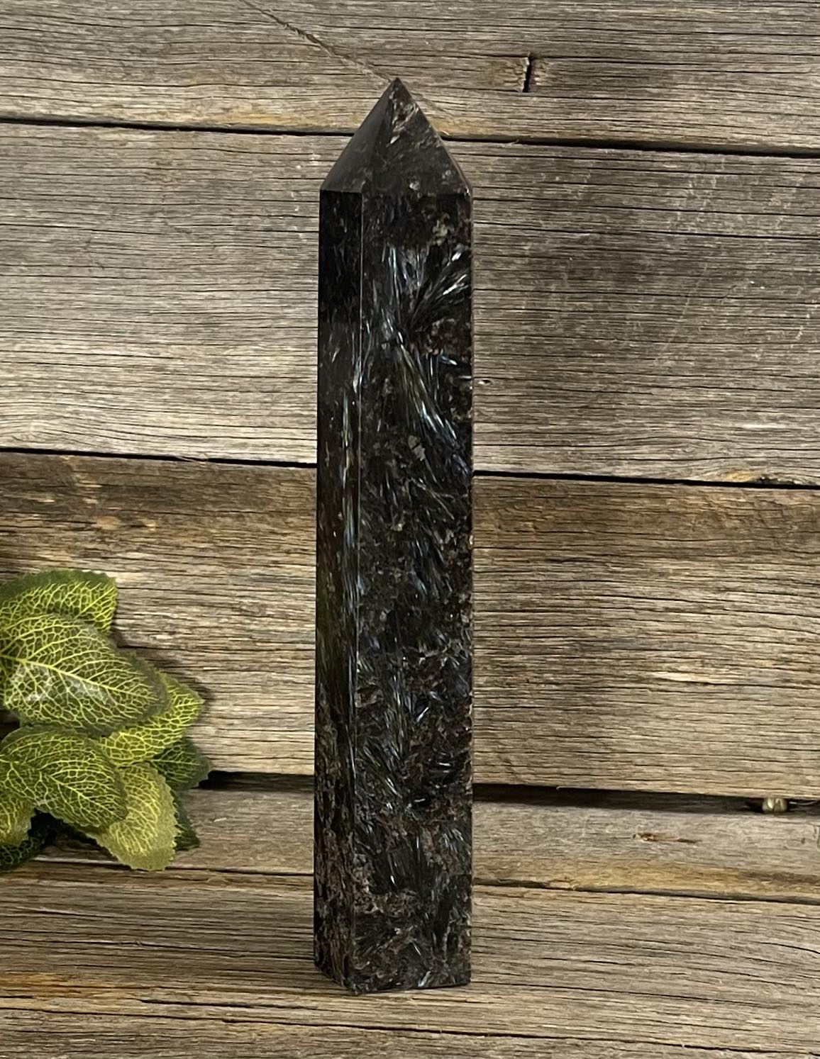 Astrophyllite Point - 21cm – The Spirit Orb